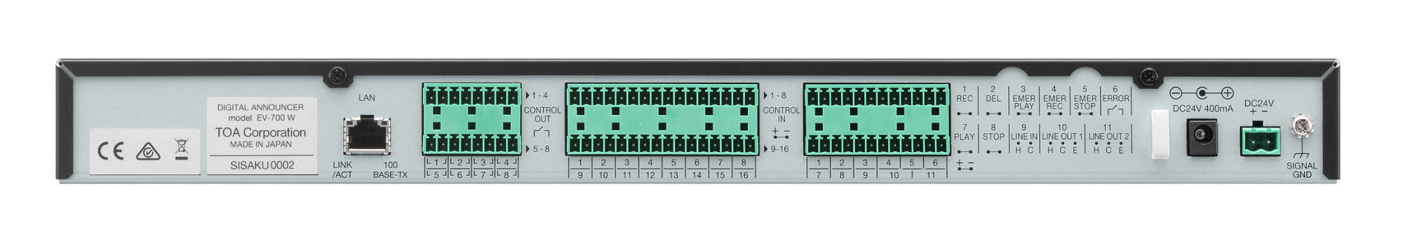 EV-700 | TOA India Pvt. Ltd.
